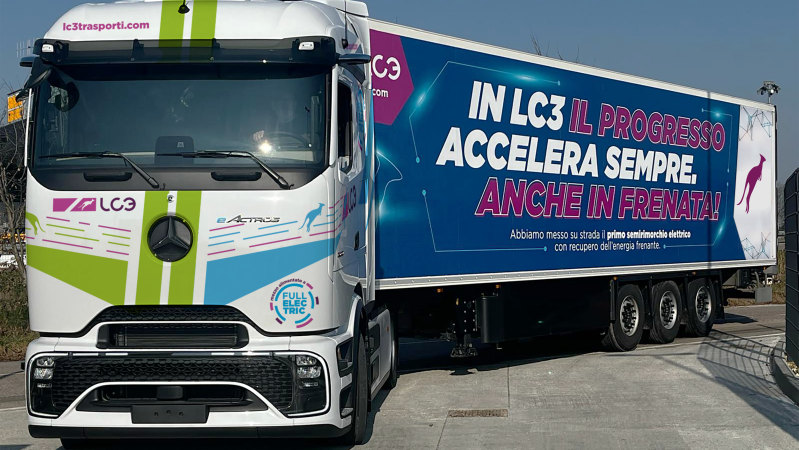 LC3 introduce in flotta un autoarticolato completamente elettrico ...